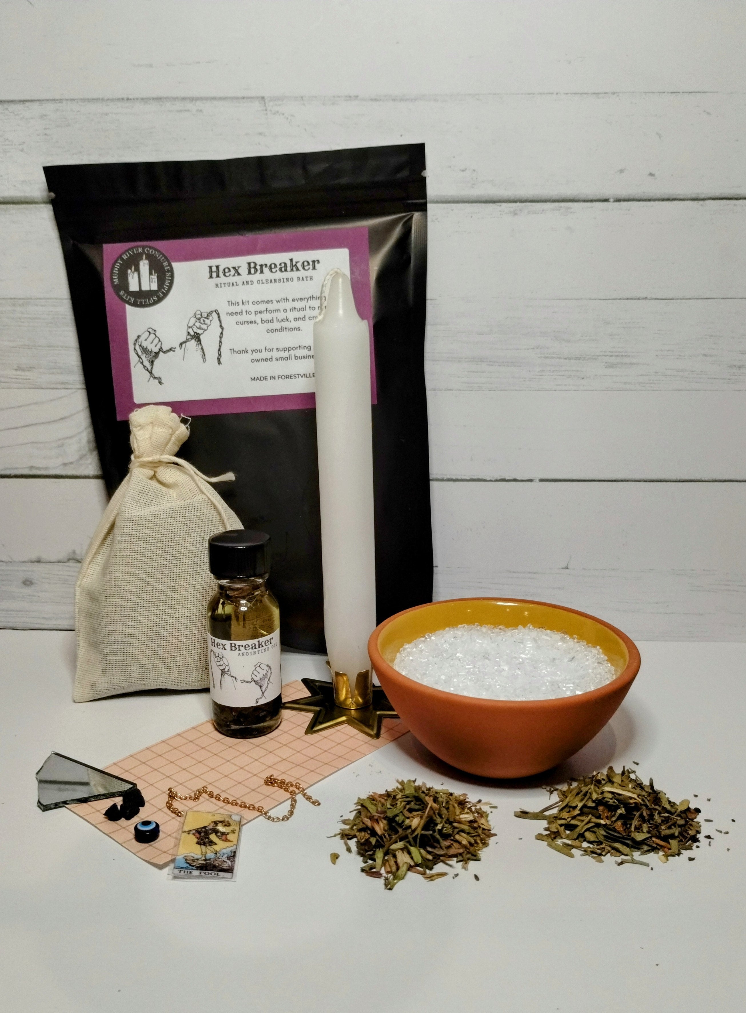 Hex Breaker Simple Spell Kit | Redwood Witchery & Muddy River Conjure