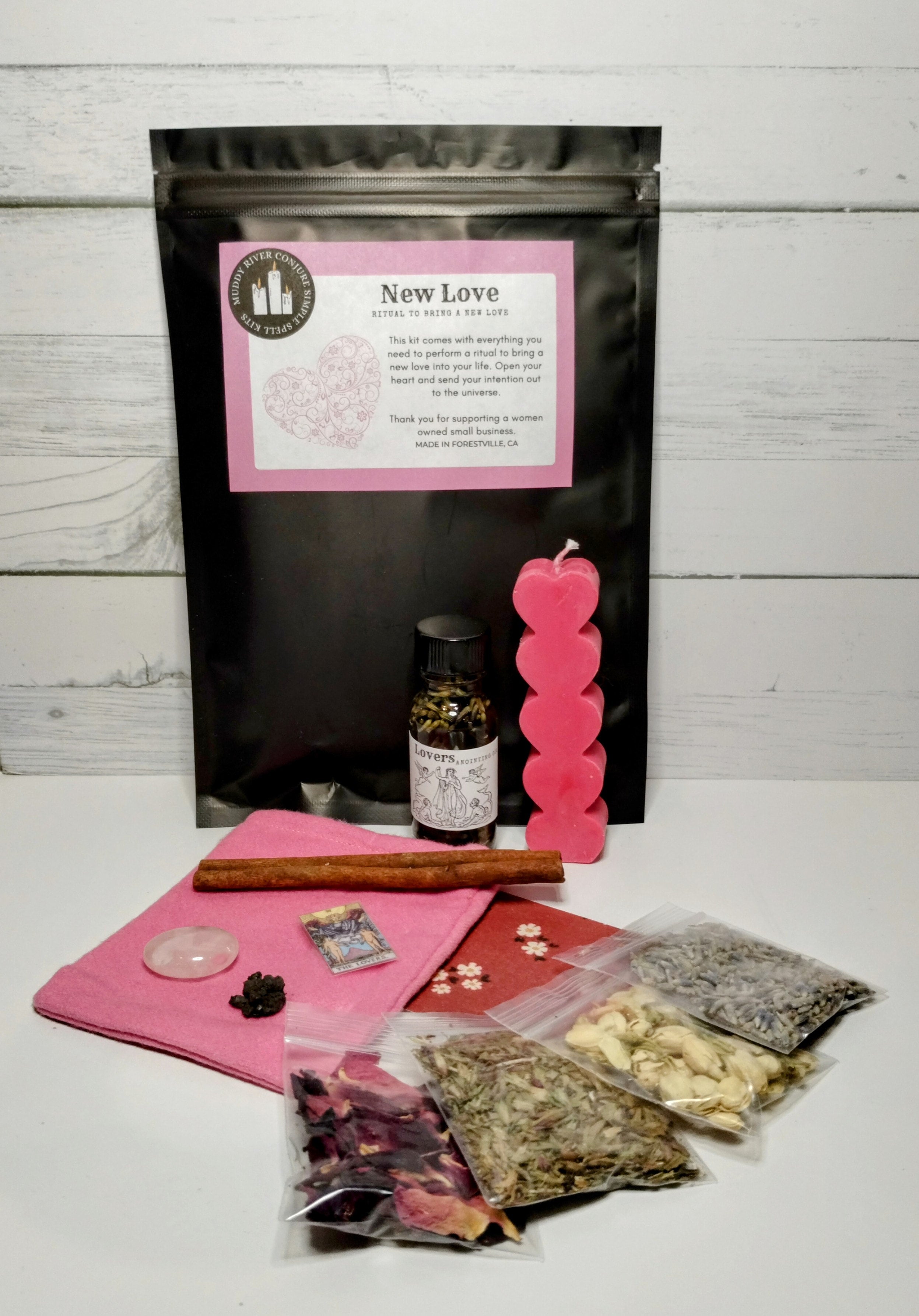 New Love Ritual Kit | Redwood Witchery & Muddy River Conjure
